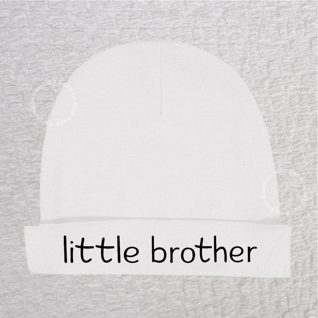 Custom Little Brother Beanie Hat | Oh Silly Baby