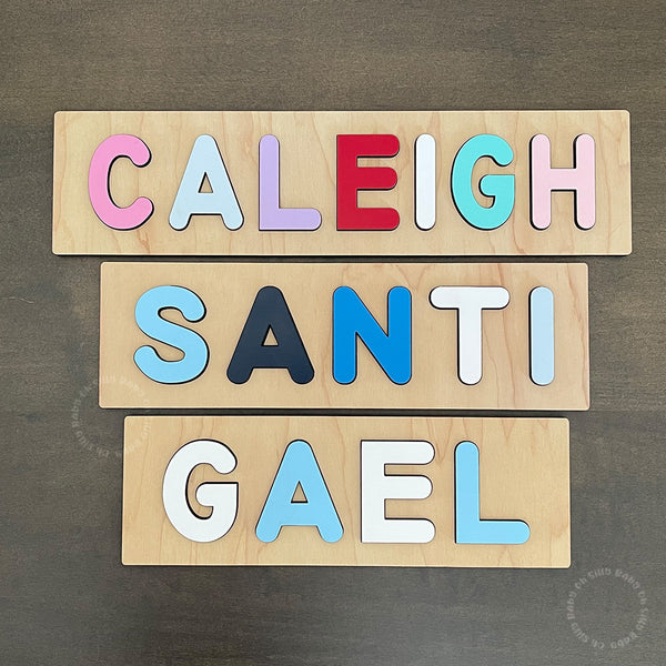 Personalized Wooden Name Puzzle | Oh Silly Baby
