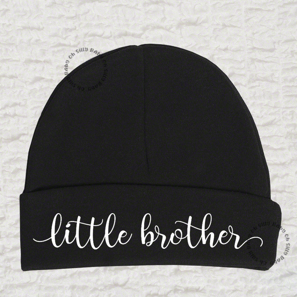 Little Brother Baby Beanie Hat Oh Silly Baby