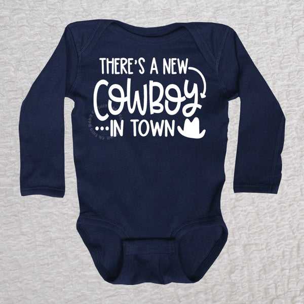 New Cowboy In Town Bodysuit | Shirt | Oh Silly Baby